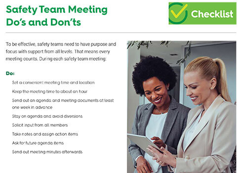 Establishing Safety Committees - National Safety Council